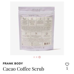 Frank Body | Bath & Body | Nip Frank Body Cacao Coffee Scrub | Poshmark